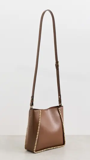 Stella McCartney Raffia Trim Crossbody Bag