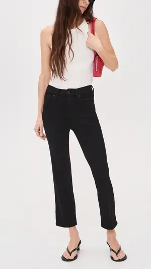 Good American Never Fades Good Petite Straight Jeans