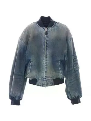 Balenciaga Faded-effect Bomber Jacket
