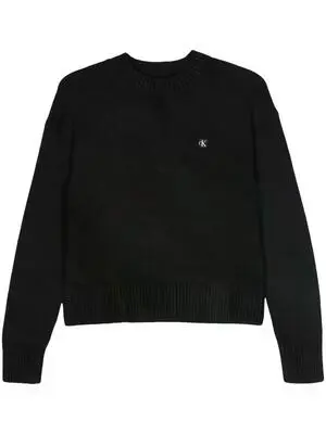 Calvin Klein Logo-appliqué Cotton Jumper