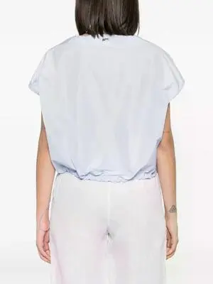 Herno Drawstring Hem V-neck Top