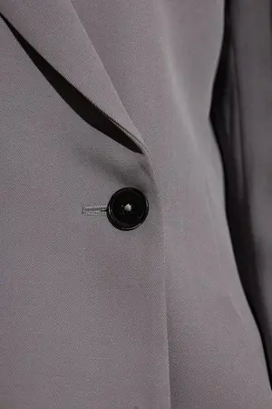 JIL SANDER Double-breasted Blazer With Side Vents - Grey