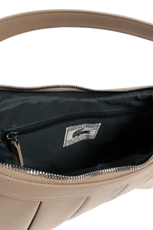 Lacoste Runway Lenglen Large Shoulder Bag - Beige