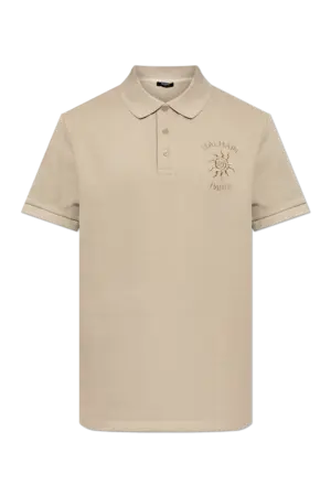Balmain Polo With Embroidered Logo