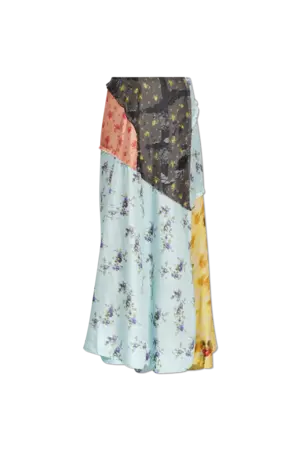 GANNI Silk Ankle-length Skirt - Multicolour