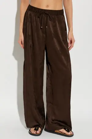 GANNI Wide-leg Trousers - Brown