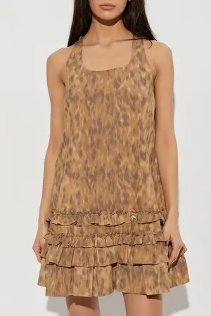 GANNI Dress With Ruffles