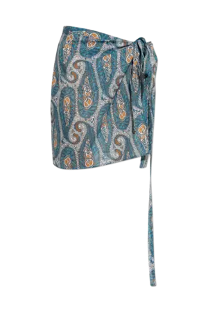 Etro Printed Short Pareo - Blue