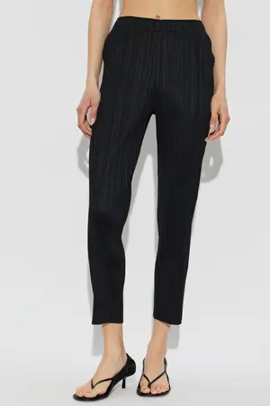 Issey Miyake Pleated Trousers - Black