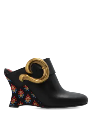 Etro Wedge Heel Slides - Black