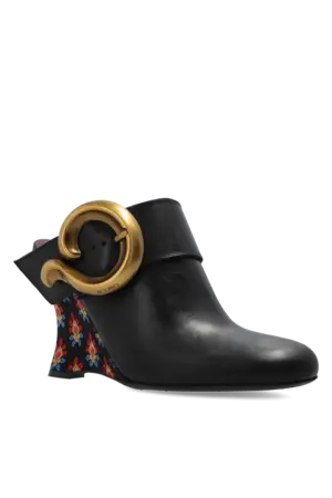 Etro Wedge Heel Slides - Black