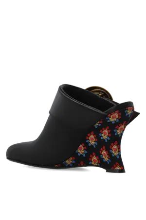 Etro Wedge Heel Slides - Black