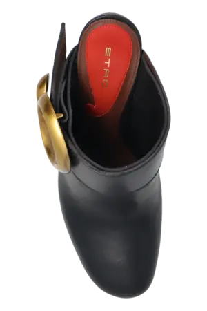 Etro Wedge Heel Slides - Black