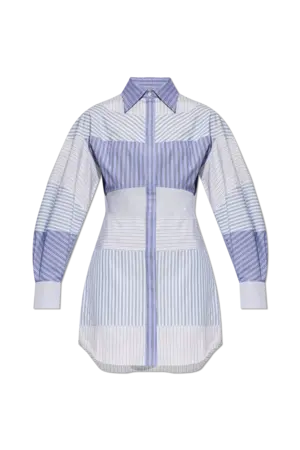Moschino Striped Cotton Shirt Dress - Multicolour