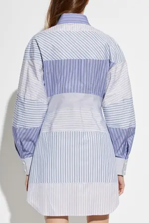 Moschino Striped Cotton Shirt Dress - Multicolour