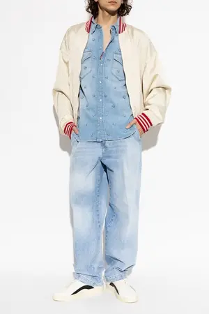 Dsquared2 Denim Shirt With Appliqués