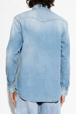 Dsquared2 Denim Shirt With Appliqués
