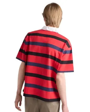 Prada Short-sleeved Cotton Polo Shirt - Red