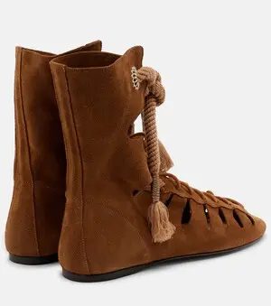 Isabel Marant Étoile Liade Suede Ankle Boots - Brown