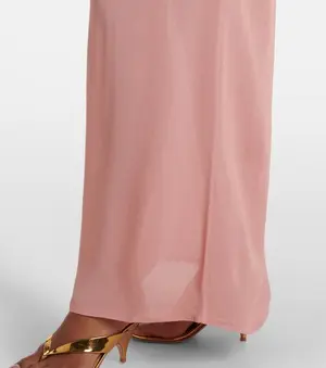 ADRIANA DEGREAS Ruffled Maxi Skirt