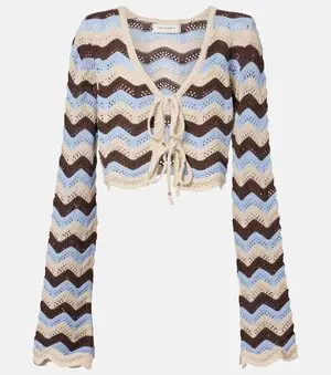 BANANHOT Miana Open-knit Crop Top - Multicoloured