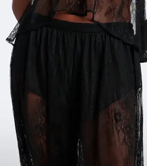 BANANHOT Kendall Lace Balloon Pants - Black