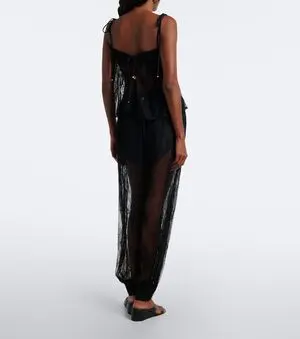 BANANHOT Kendall Lace Balloon Pants - Black