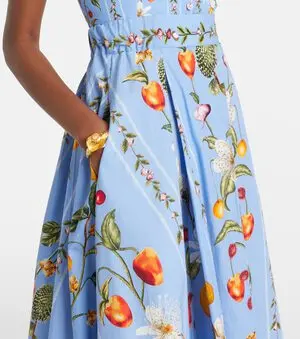Agua Bendita Delta Printed Cotton Maxi Skirt