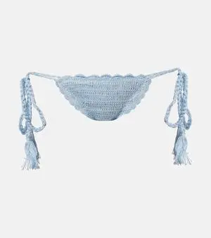 Anna Kosturova Crochet Bikini Bottom - Blue