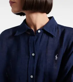 Polo Ralph Lauren Cotton And Linen Button-down Shirt