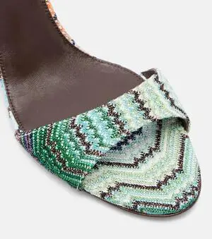 Missoni Julia Zigzag Lamé Wedges