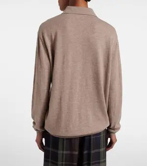 THE FRANKIE SHOP Tala Wool-blend Polo Sweater