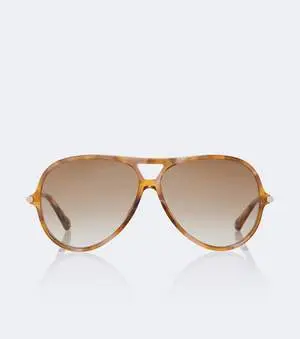 Chloé Tubolar Aviator Sunglasses - Brown