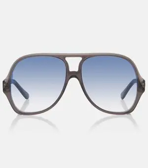 Chloé Salomé Aviator Sunglasses - Grey