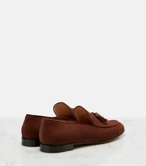 GIANVITO ROSSI Tasseled Suede Loafers