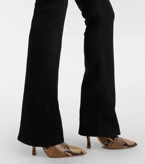 7 For All Mankind Mid-rise Bootcut Jeans - Black