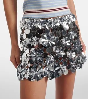 Rabanne Embellished Chainmail Miniskirt