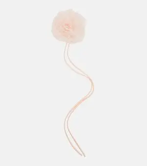 Max Mara Ario Floral-appliqué Brooch - Pink