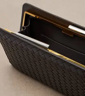Bottega Veneta Intrecciato Leather Agenda Clutch