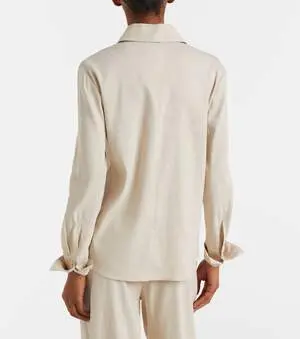 Max Mara Badesse Linen-blend Shirt