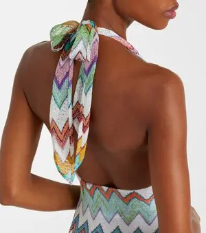 Missoni Zigzag Lurex One-piece Swimsuit - Multicoloured