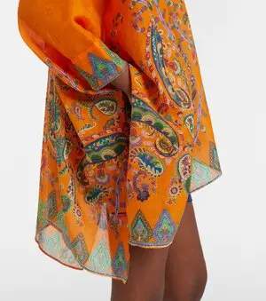 Etro Paisley Ramie Oversized Shirt