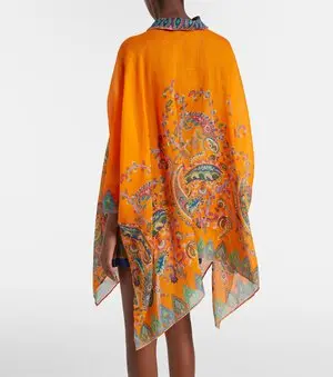 Etro Paisley Ramie Oversized Shirt