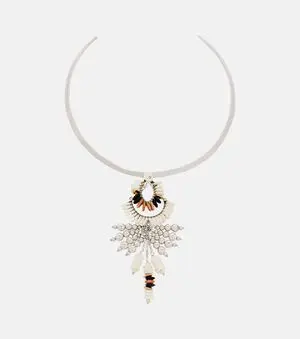 Isabel Marant Étoile Lyna Beaded Pendant Necklace - Silver