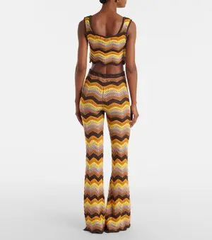 BANANHOT Kim Cotton-blend Flared Pants