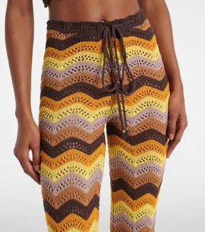 BANANHOT Kim Cotton-blend Flared Pants