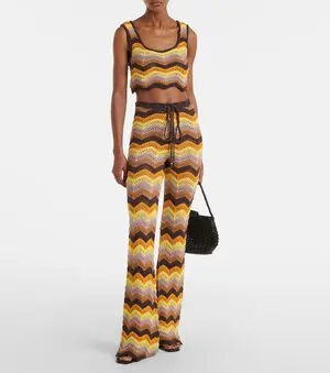 BANANHOT Kim Cotton-blend Flared Pants