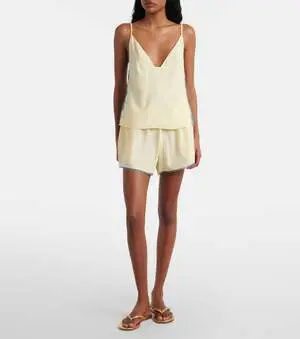 SIR. Lace-trimmed Silk Camisole