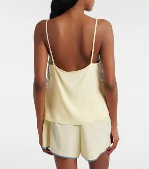 SIR. Lace-trimmed Silk Camisole