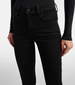 7 For All Mankind Mid-rise Bootcut Jeans - Black
